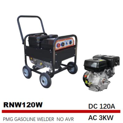 China RNW120W Petrol 120 Amp Welder Generator AC 3kw Permanent Magnet for sale