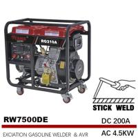 China 188F Portable Diesel Welding Generator Set AC 4.5kw Excitation Electric Start for sale