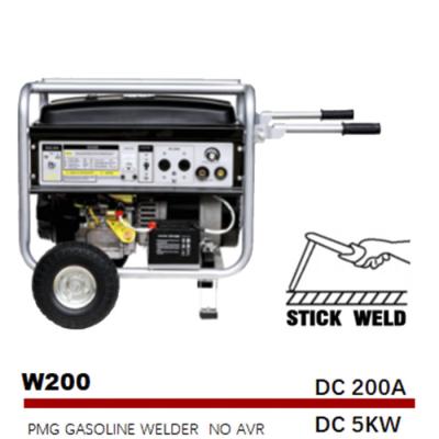 China 5kw Welding Machine Electric Start 200A Arc Welder Generator for sale