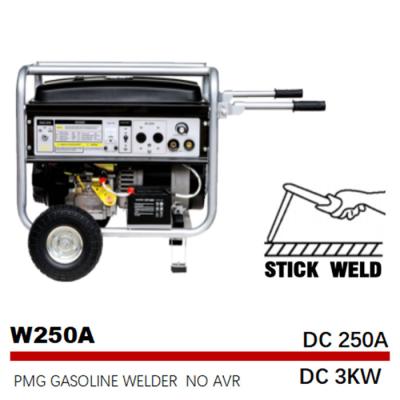 China 3KW Stick Welding Generator Electric Start 250A Stick Welder Gas Powered for sale