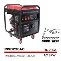 China 230A Stick Welding Generator Medium Frequency 25L Fuel Tank Diesel Stick Welder for sale