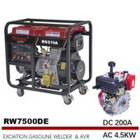China Portable 188F Diesel Engine Driven Welders Smart AVR Controller 200A for sale
