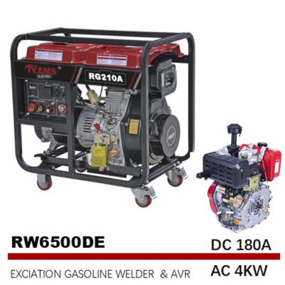 China Excitation Electric Start Engine Driven Welders Diesel AC 4kw 180A for sale