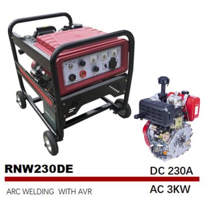 China 230A Arc Diesel Engine Driven Welders 12.5L Small Tank SMAW for sale