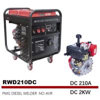 China Permanent Magnet Generator Engine Driven Welders Medium Frequency DC 2KW 210A for sale