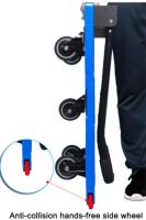China Retractable 6 Castor Foldable Cart Trolley Hand Pushing 400KG Loading for sale