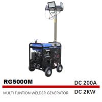 China 5000W 50Hz 4 In I Multi Function Welders Air Compressor Lighting Tower Generator for sale