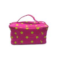 China 2kgs Capacity 100% Canvas Cosmetic Makeup Bags With Handle for sale