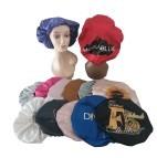 China Adults Sleeping Hair Bonnets 64 Inches Long Satin Sleep Turban for sale