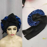 China Adults Sleeping Hair Bonnets 64 Inches Long Satin Sleep Turban for sale