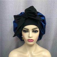 China Adults Sleeping Hair Bonnets 64 Inches Long Satin Sleep Turban for sale