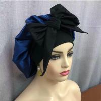 China Adults Sleeping Hair Bonnets 64 Inches Long Satin Sleep Turban for sale