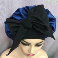 China Adults Sleeping Hair Bonnets 64 Inches Long Satin Sleep Turban for sale