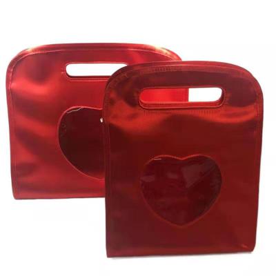 China OEM ODM Red Polyester Gift Bag 20g-50g Silk Screen Printing for sale