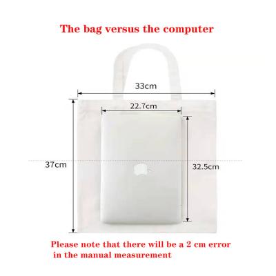 China Hongying Handheld Shopping Bag Canvas Cotton Ipad Tote Bag 33*37cm for sale