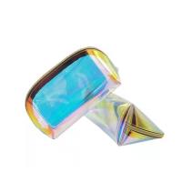 China TPU Hologram Makeup Kit Bags Fashionable Transparent Cosmetic Pouch for sale