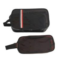 China Fashion OEM ODM Transparent PVC Cosmetic Pouch With Ribbon Handle for sale