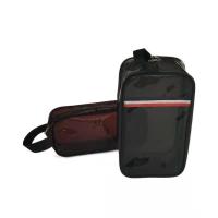 China Fashion OEM ODM Transparent PVC Cosmetic Pouch With Ribbon Handle for sale
