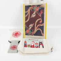 China 34cm Straps Cotton Canvas Tote Bag 20*10*32.5cm Sustainable for sale