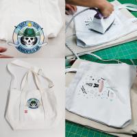China 331g Handheld Shopping Bag Cotton Canvas Crossbody Shoulder Bags for sale