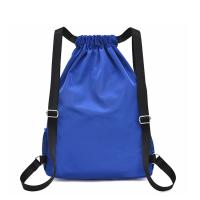 China Gym Sports School Polyester Drawstring Backpack Silk Printing for sale