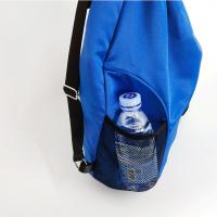 China Gym Sports School Polyester Drawstring Backpack Silk Printing for sale