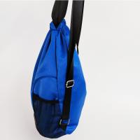 China Gym Sports School Polyester Drawstring Backpack Silk Printing for sale