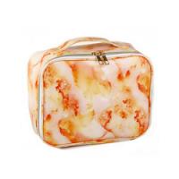 China Black Marble Makeup Kit Bags PVC Cosmetic And Toiletry Bags for sale
