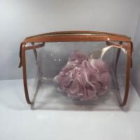 China Clear PU Trim EVA Makeup Toiletry Bag Multifunctional Travel Bag for sale