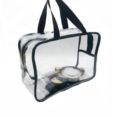 China Waterproof Clear PVC Toiletry Bag 30*12*22cm For Beach Swim for sale