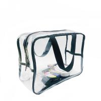 China Waterproof Clear PVC Toiletry Bag 30*12*22cm For Beach Swim for sale