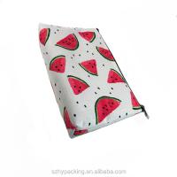 China Polyester 210D Flat Cosmetic Makeup Bag Heat Transfer Printing for sale