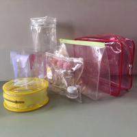 China Heat Seal Transparent Clear PVC Toiletry Tote 20*8*15cm PMS Color Printing for sale
