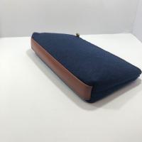 China Solid Color PU leather Money Pencil Makeup Bag 20*43*11cm for sale
