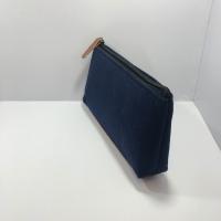 China Solid Color PU leather Money Pencil Makeup Bag 20*43*11cm for sale