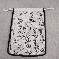 China Jute Linen Cosmetic Drawstring Bags for sale