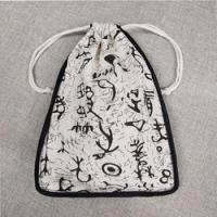 China Jute Linen Cosmetic Drawstring Bags for sale