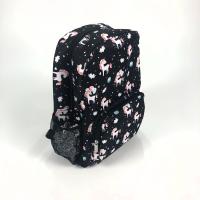 China Unisex Soft 600D Polyester Backpack Animal Prints Zipper Hasp Closure for sale