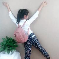 China 20 Litre Capacity Soft PU Leather Backpack Bag For Girl Students for sale