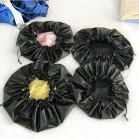 China Double Layers Waterproof Shower Caps Fully Reversible Hair Salon Bathing Hats for sale