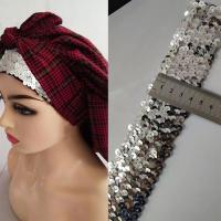 China Bling Applique Cotto Night Sleep Hat Single Layer With Adjustable Bands for sale