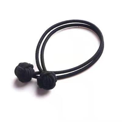China Wholesale Different Styling Hair Ties With Different Accessories Parts Elastic Rope Knoctted Band for sale