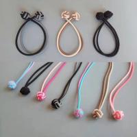 China Wholesale Different Styling Hair Ties With Different Accessories Parts Elastic Rope Knoctted Band for sale
