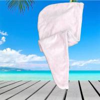 China Single Layer Twisty Turban Hair Towel 100% Cotton Hair Drying Towel Hat for sale