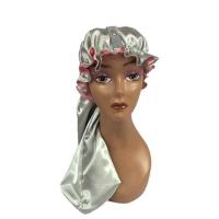China Ruffle Edges Wide Braid Band Sleeping Hat For Curly Hair 14* 23 Inches for sale