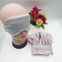 China Plain Dyed Double Layers Curly Girl Sleep Bonnet With An Eyeshade for sale