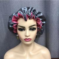 China Reversible Ruffle Edges Satin Night Hair Wrap Double Layer for sale