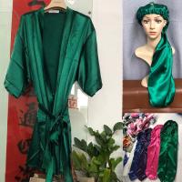 China Wholesale Curly Hair Night Sleep Hat With Adjustable Elastic Bands Satin Bonnets Silky Hat For Haircare for sale