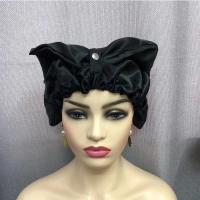 China Customized Hot Stamping Logo MOQ 500 Pcs Nightcap For Hotel Hat Wholesale Hair Salon Disposable  Long Bonnets for sale