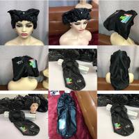 China Customized Hot Stamping Logo MOQ 500 Pcs Nightcap For Hotel Hat Wholesale Hair Salon Disposable  Long Bonnets for sale